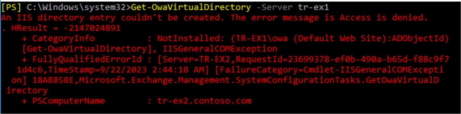 📝Access Denied When Getting Exchange Virtual Directories – What’s ...